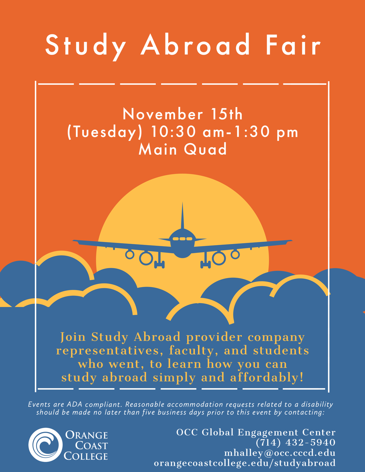 2022 OCC Study Abroad Fair | Orange Coast College
